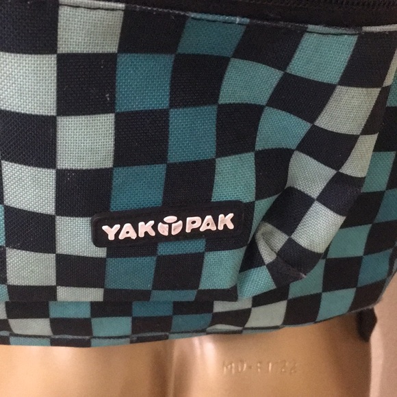 Yak Pak | Accessories | Yak Pak School Backpack Teal Black Square ...